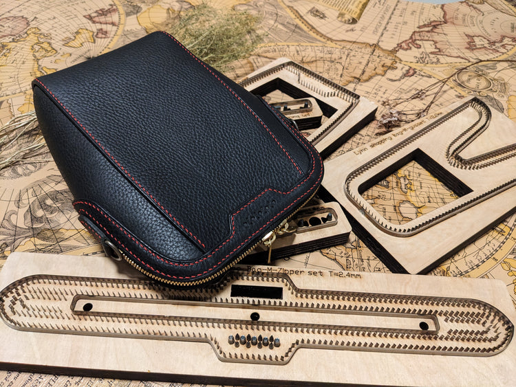 Leather Purse Build along PDF pattern/digital pattern/with tutorial vi ...