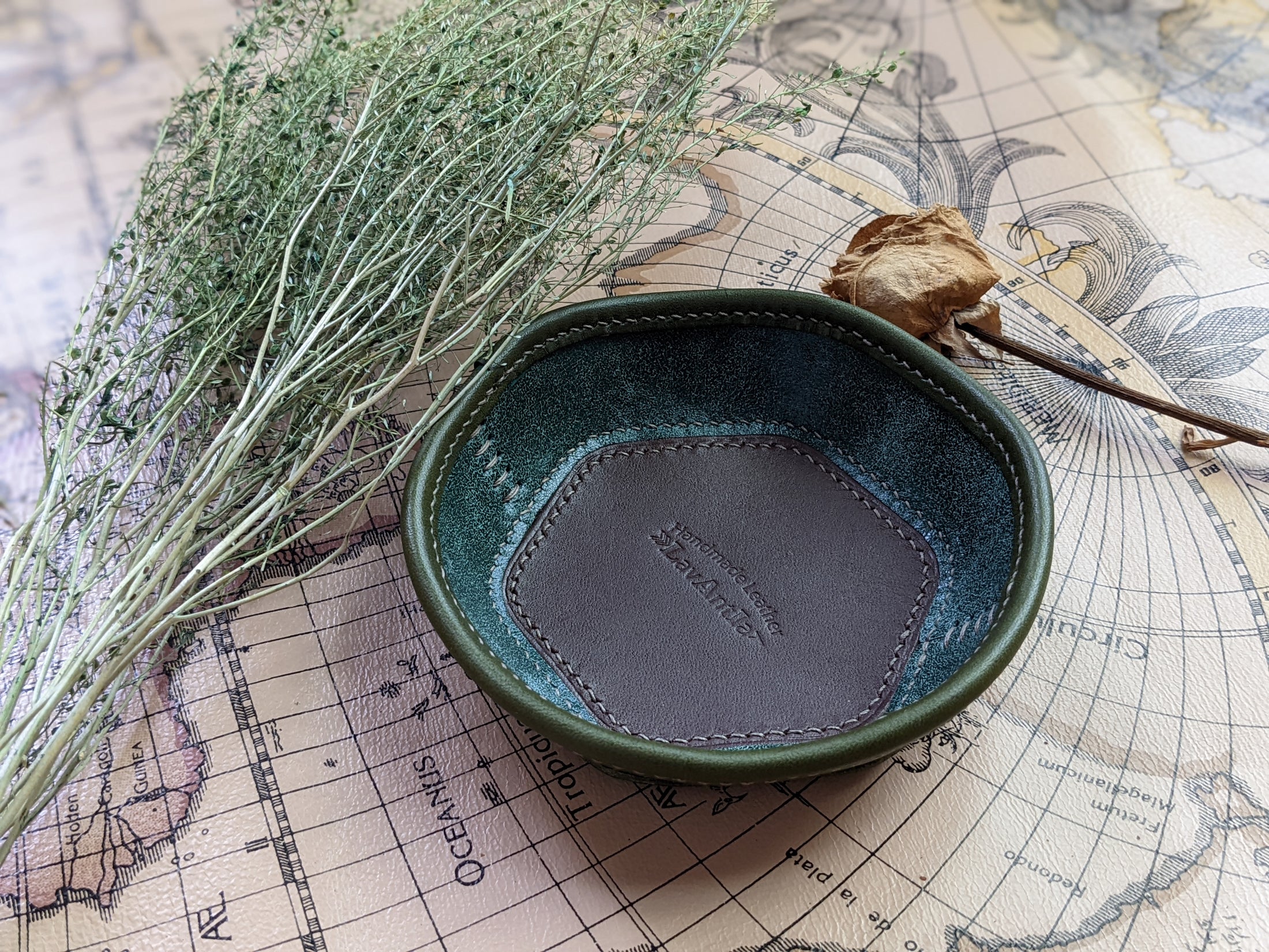 Leather Tray Pattern Bundle/7 types/with Tutorial/with punch markings ...