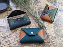 Leather Card Holder PDF Pattern/with tutorial/with hole marking(hole s ...