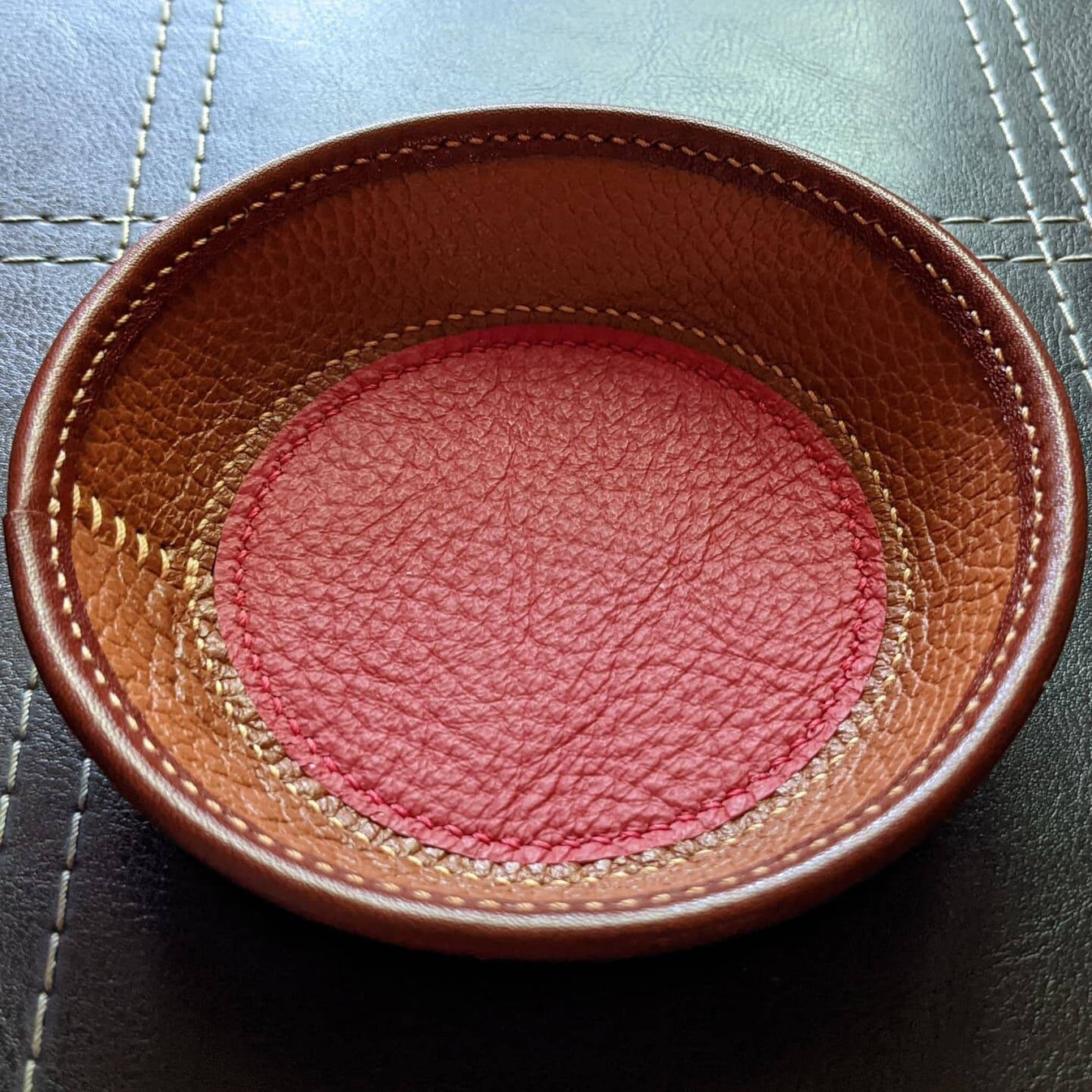 Luxury round leather tray build along PDF pattern/digital pattern/with ...