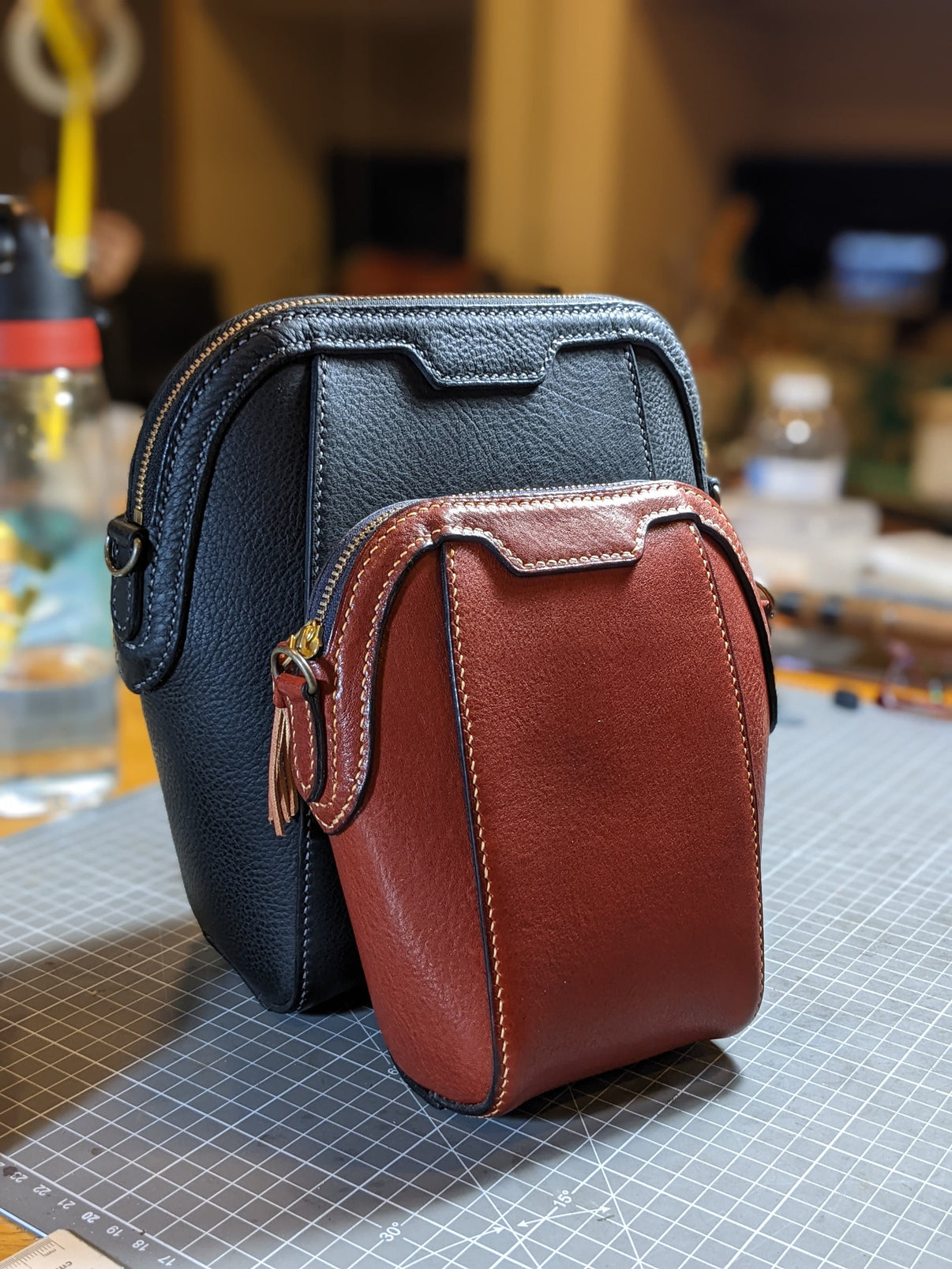 Shopping Bag build along PDF pattern/leather bag pattern/PDF Pattern/t ...