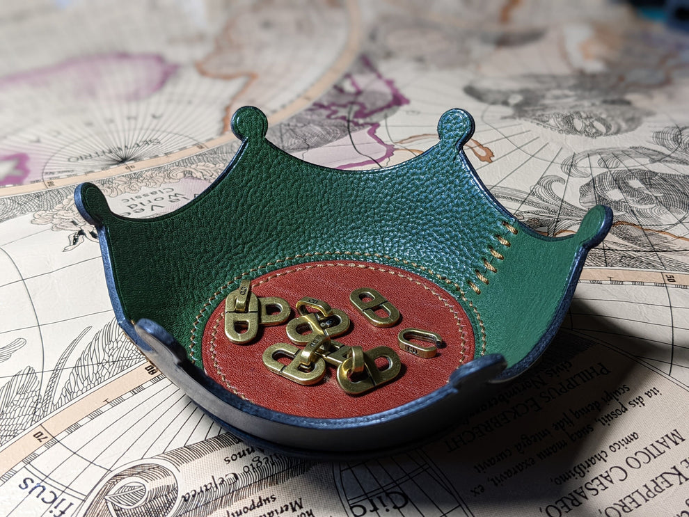 Leather Tray Pattern Bundle/7 types/with Tutorial/with punch markings ...